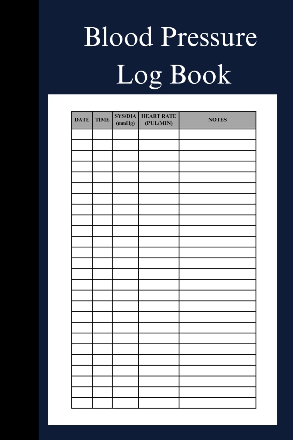 Daily Blood Pressure Log Book | Record & Monitor Blood Pressure at Home ...