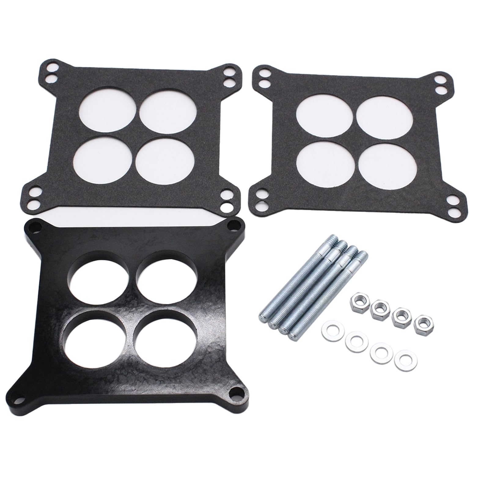 Snapklik.com : Carb Spacers 1/2" Ported Phenolic Carburetor Spacer 4bbl