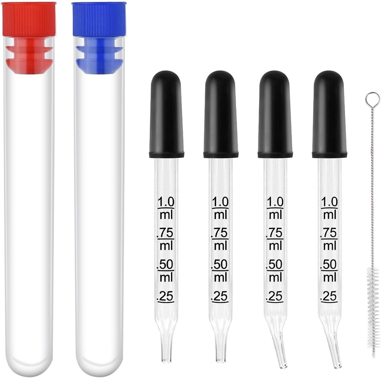 Sukiwiper Glass Pipette Droppers for oils, 1ml Eye Dropper Tool for ...