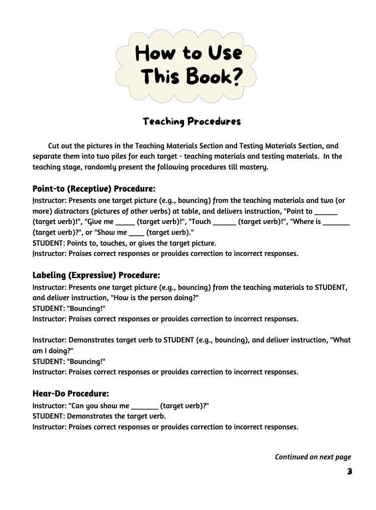 Multiple Exemplar Training - Verbs (Book 2): Vocabulary Builder ...