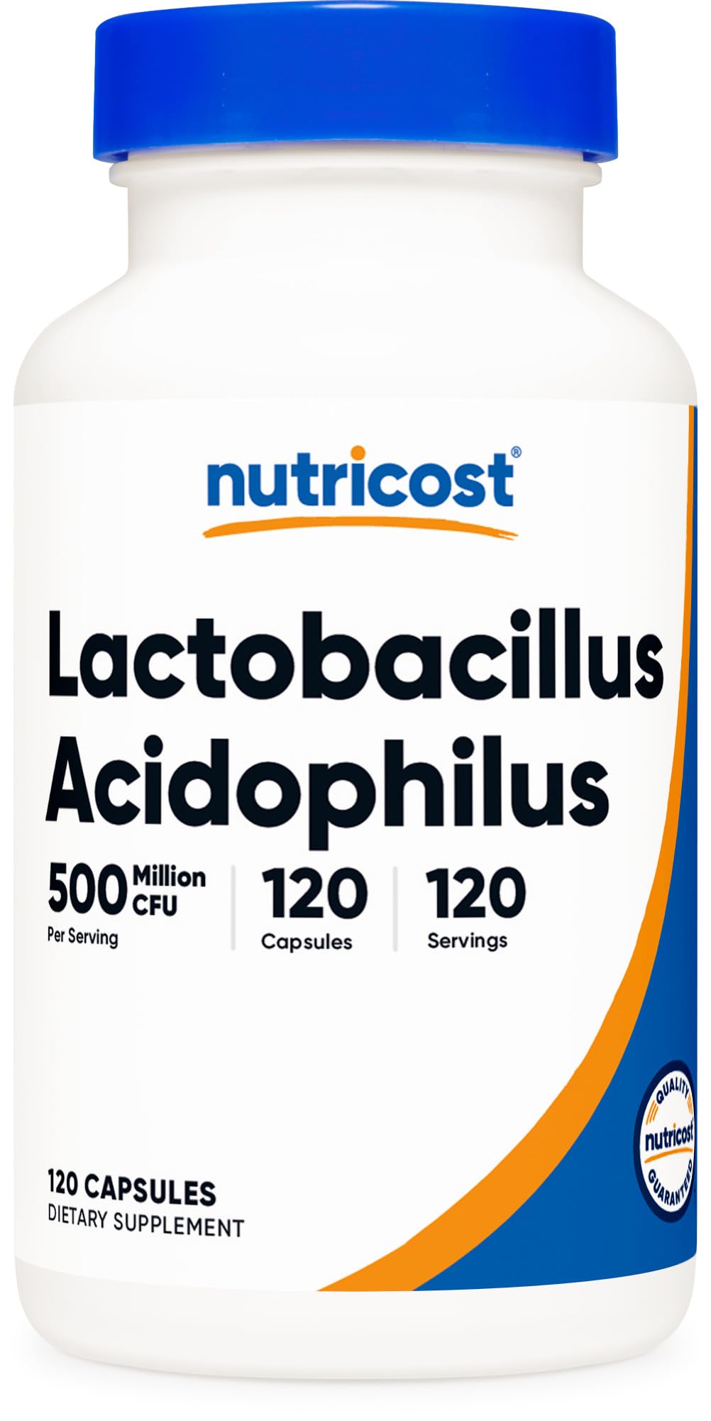 Amazon.com: Nutricost Lactobacillus Acidophilus 500 Million CFU Per ...
