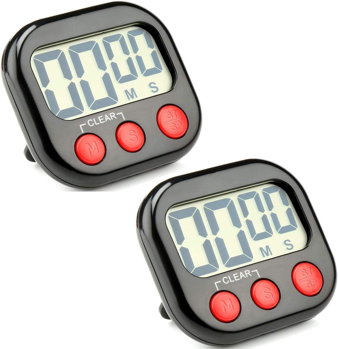 Amazon.com: VPAL Digital Kitchen Timer 12/24 Hours Alarm Clock with ...