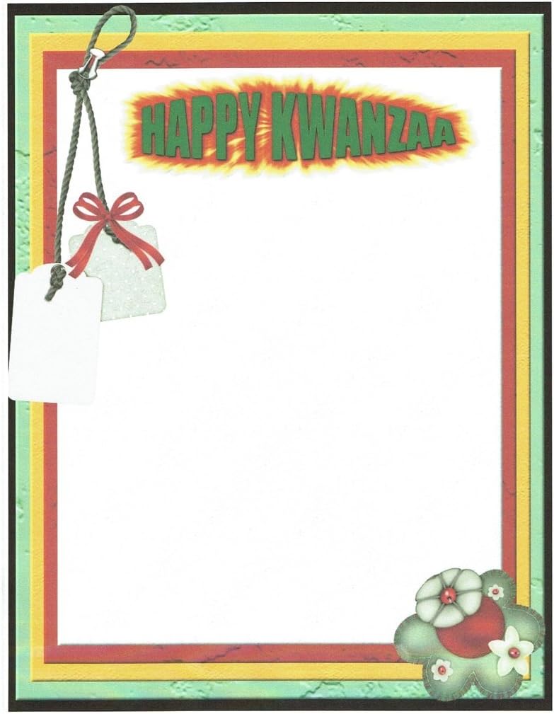 Amazon.com : Happy Kwanzaa Stationery Printer Paper 26 Sheets : Office ...