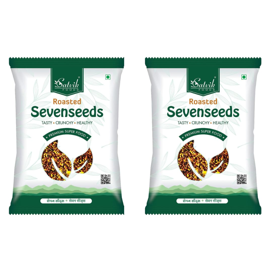 Satvik Foods Mukhwas Roasted Seven Seeds Mouth Freshener Tasty, Crunchy ...