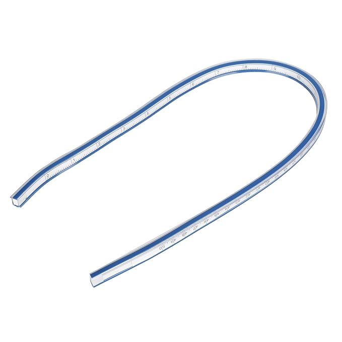 Flexible Ruler, Soft Plastic Flexible Curve Ruler Sturdy Measuring for ...