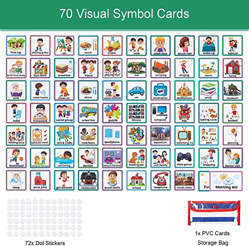 Visual Schedule for Kids Chore Chart, Morning Bedtime Routine Chart for ...