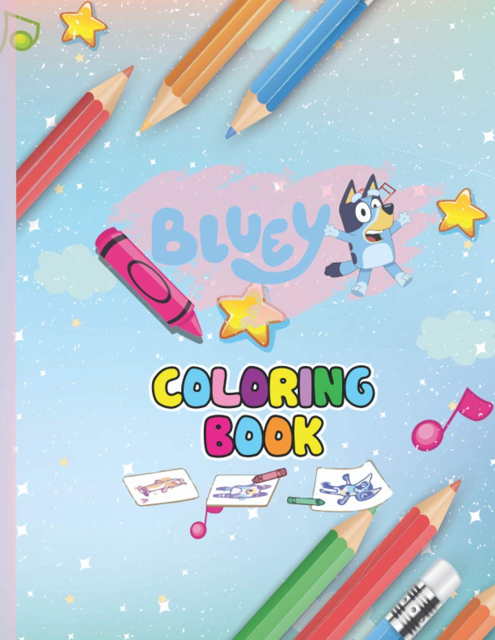 Bluey Coloring Book Great Coloring Pages Illustrations High Quality ...