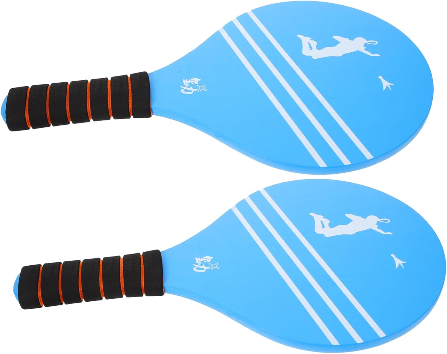 BIUDECO 2pcs Racket Wood Badminton Racket Paddle Ball Racket Wooden ...