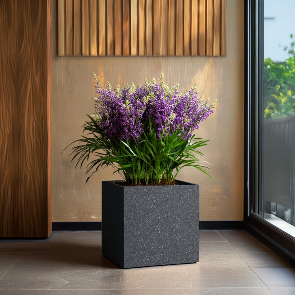 YUCCABE ITALIA FOXB Cubo 15 INCH Cube Pots for Plants Highly Durable ...