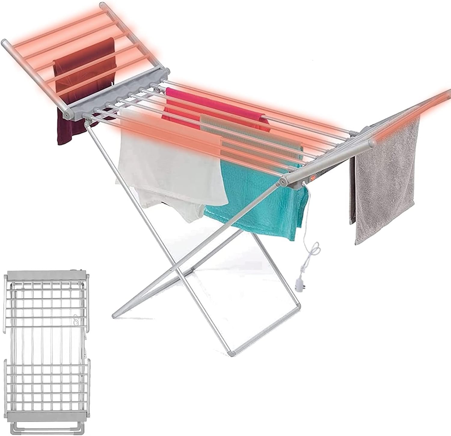 45-55℃ Sèche-Linge électrique, 50Hz/230W électrique Sèche-Linge Pliable ...