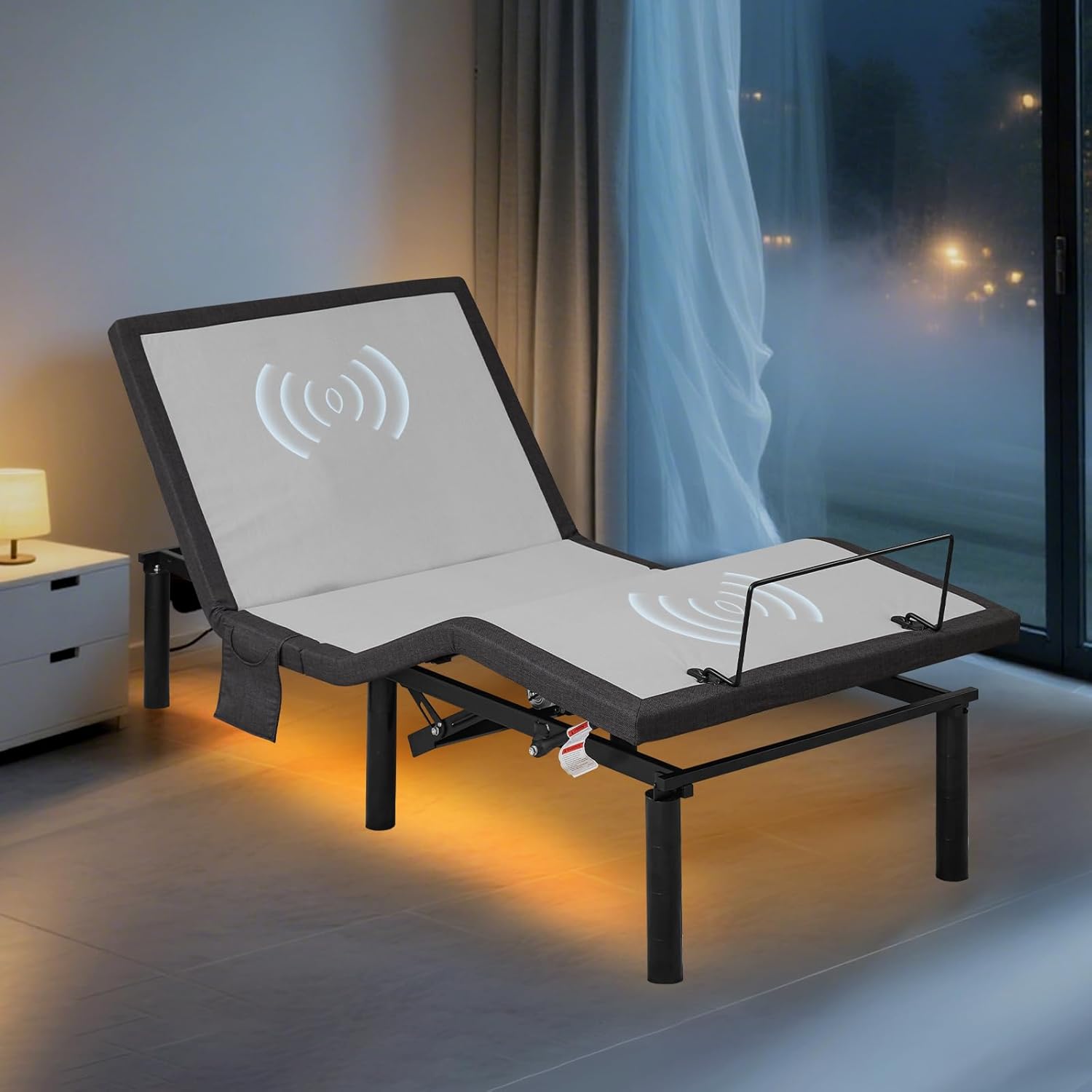 Amazon.com: Ergonomic Twin XL Size Adjustable Bed, Zero Gravity Base for Stress Management w ...