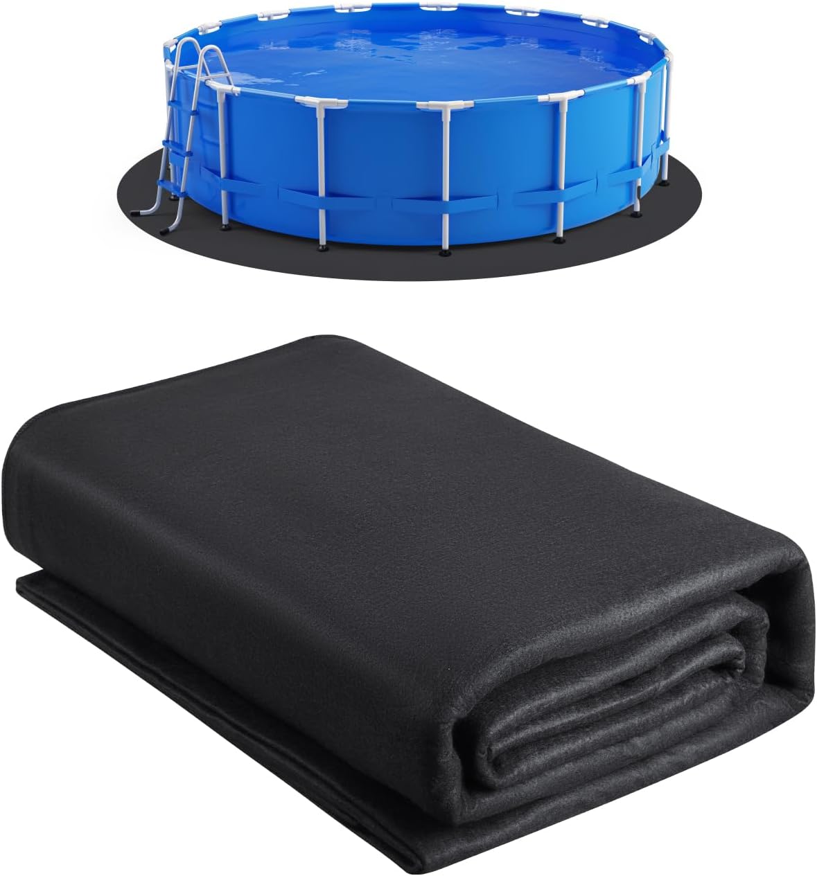 Amazon.com : VEVOR 24 Foot Round Pool Liner Pad for Above Ground ...