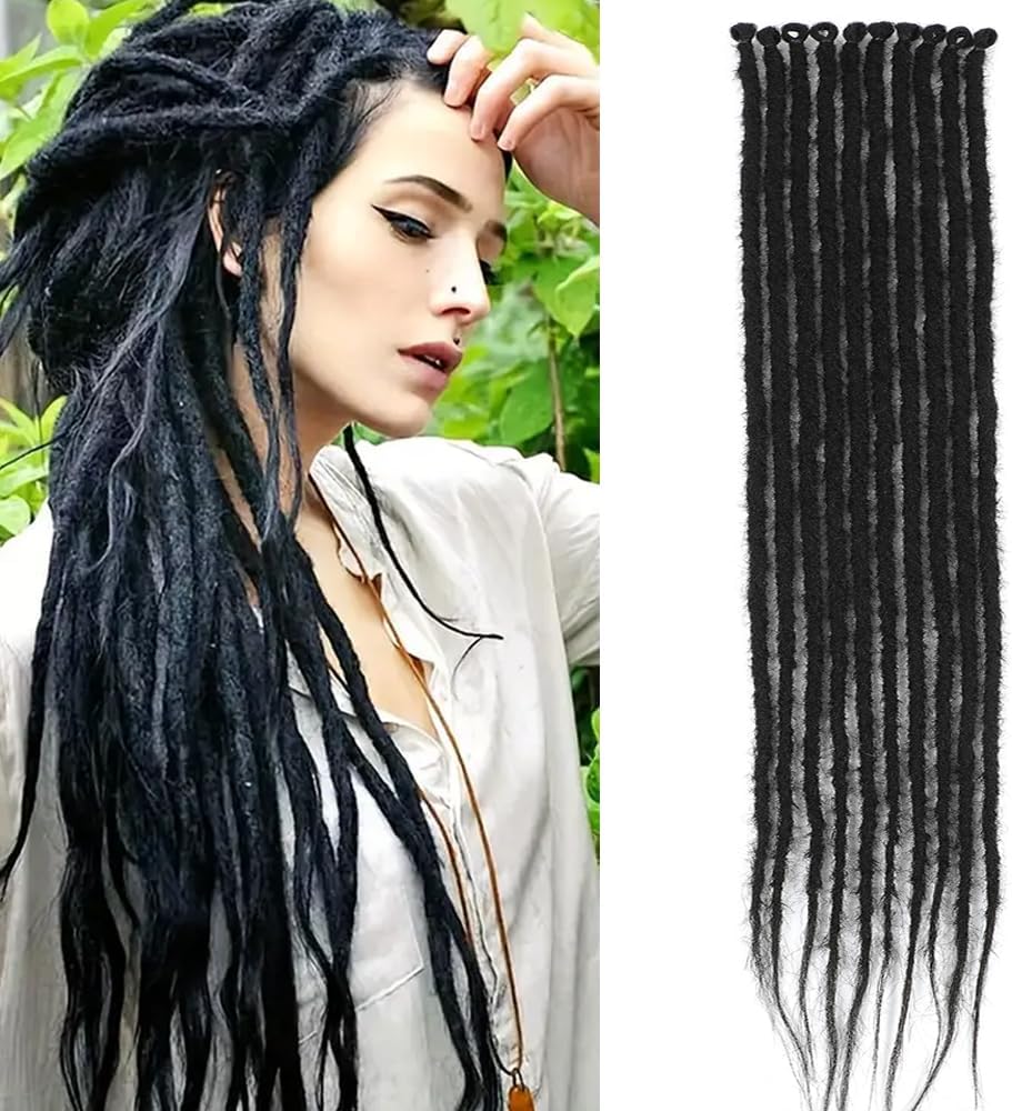 Amazon.com : Synthetic Dreadlock Extensions Crochet Dreads: 10 Strands ...