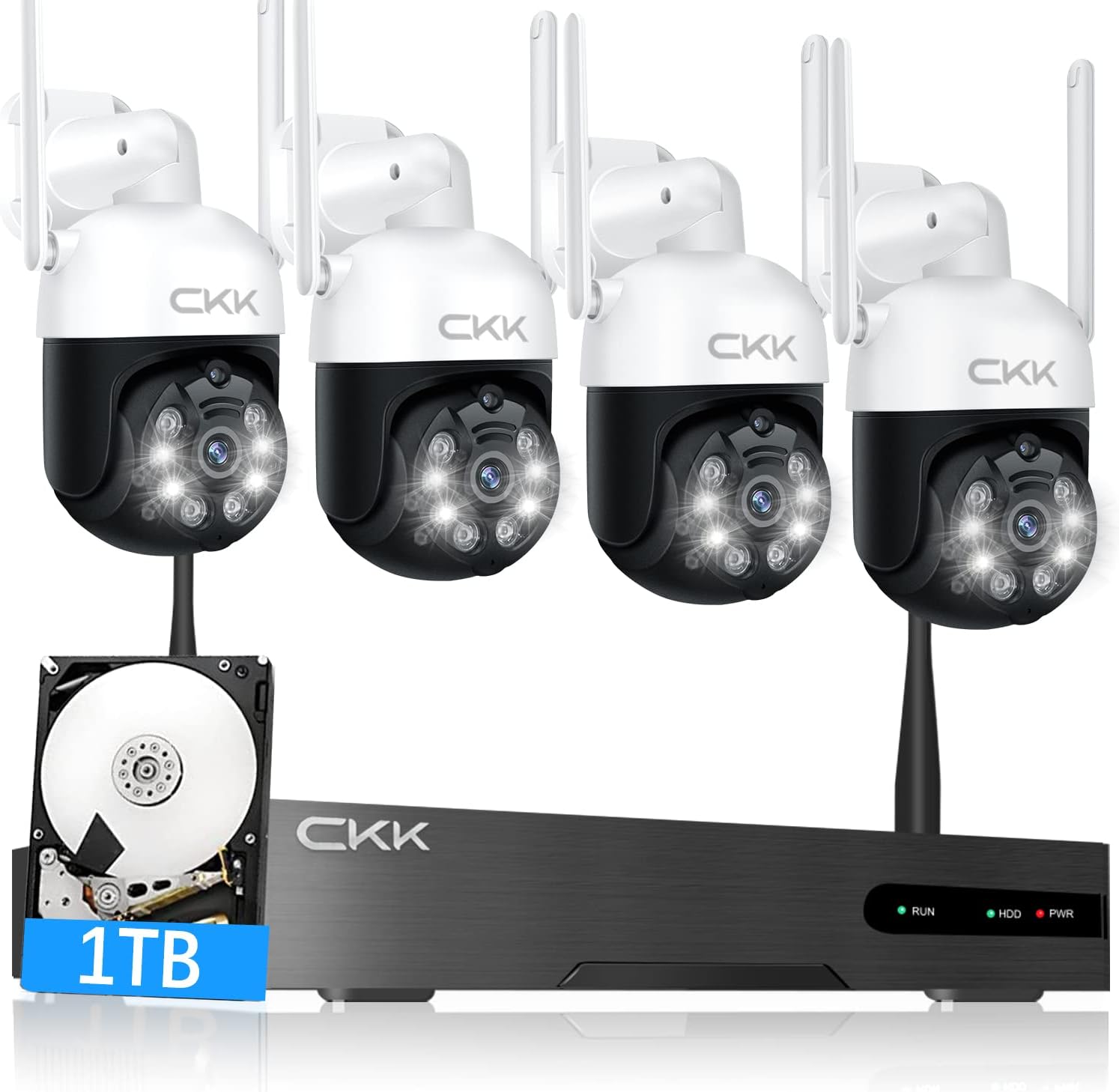 Amazon.com : Wisenet SNK-B73047BW 4 Channel 1080p Wi-Fi NVR ...