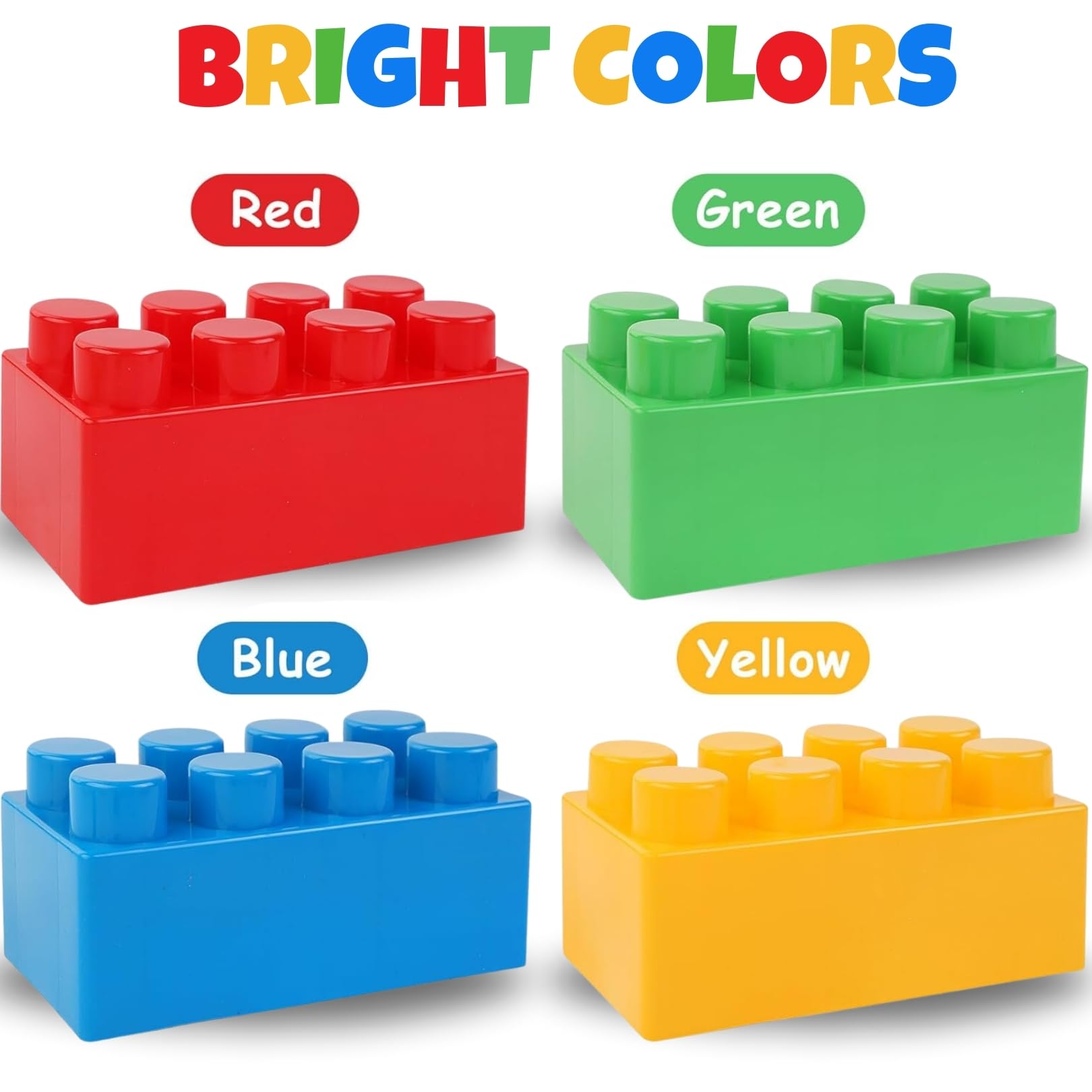 Snapklik.com : Liberty Imports 24 PCS Giant Building Blocks Starter Set For Toddlers, Plastic ...
