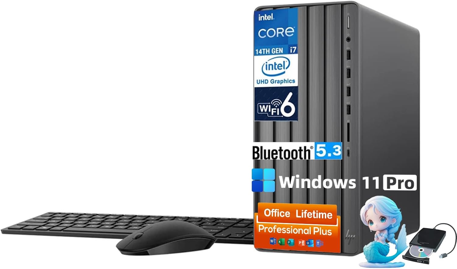 Amazon.com: HP Envy Desktop Computer Tower | 64GB RAM, 2TB SSD, 2TB HDD ...
