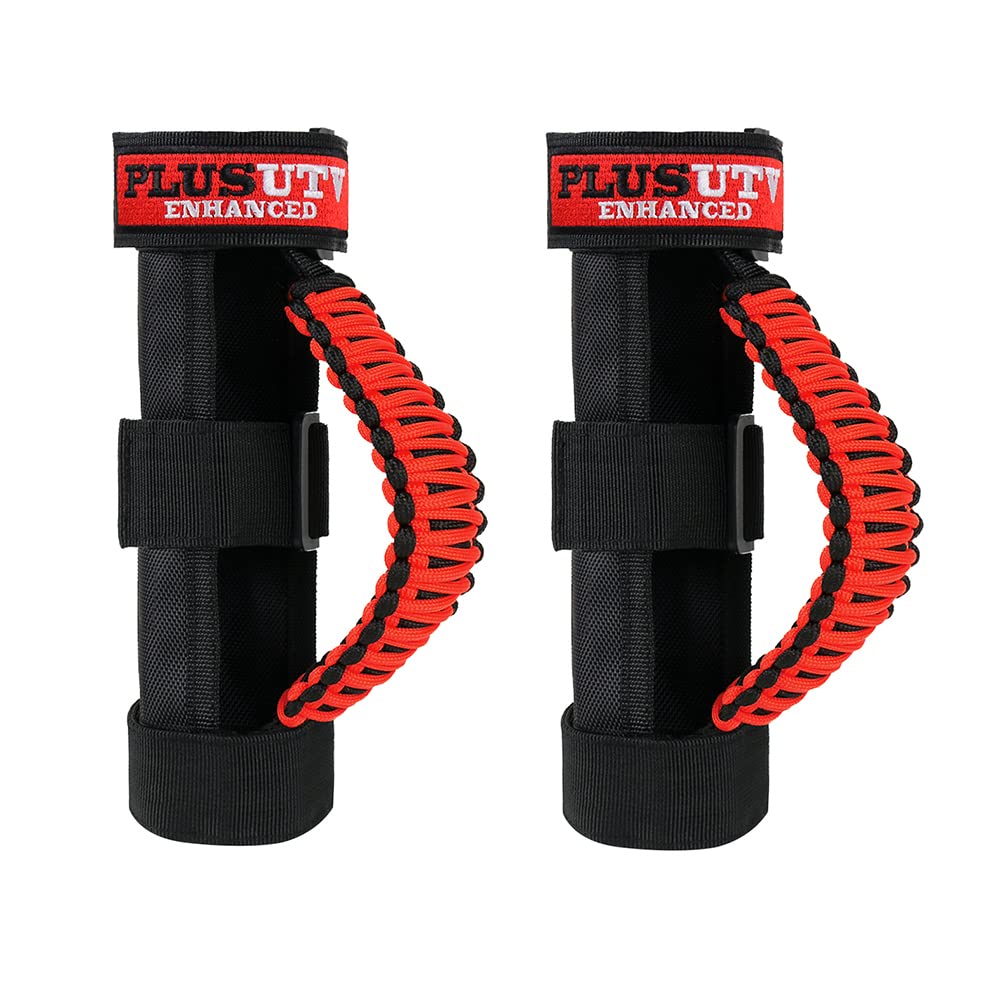 UTVP 2PCS Triple Velcro Straps Roll Bar Grab Handles Grips for UTV ...