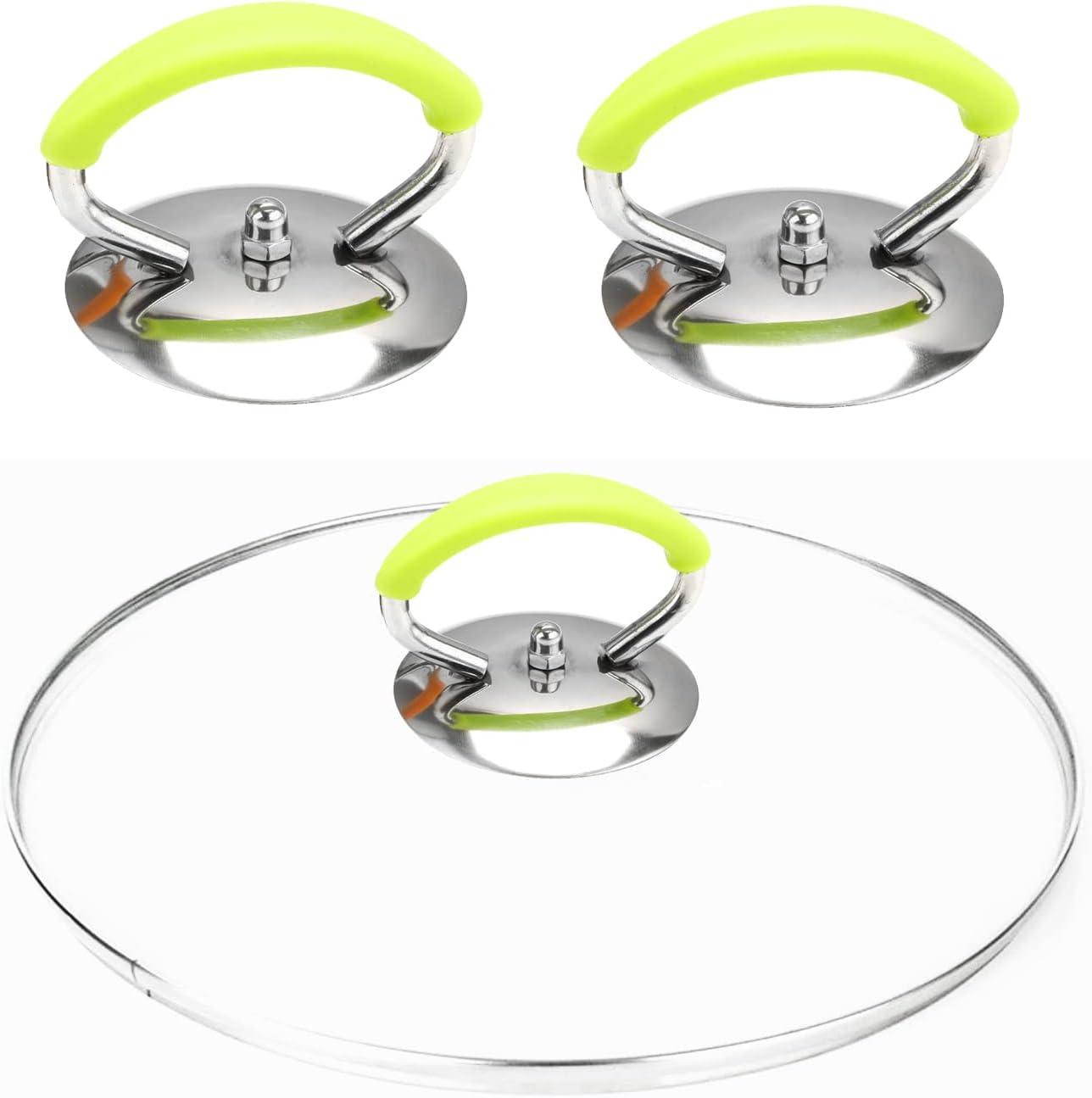 Amazon.com: Universal Pot Lid Cover Silicone Knob Handle, 2 PCS ...