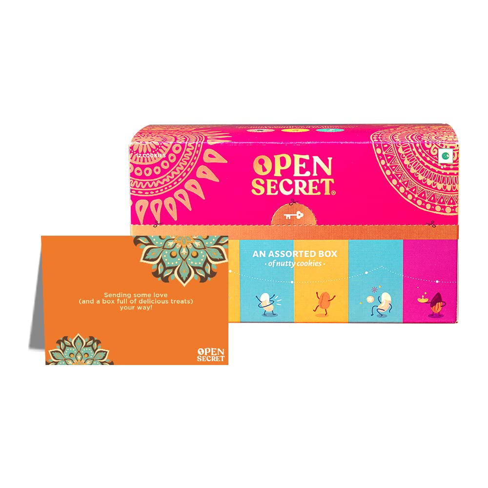 Open Secret Snacks Gifts Hamper I Assorted Cookies Biscuits, Card I Dry ...
