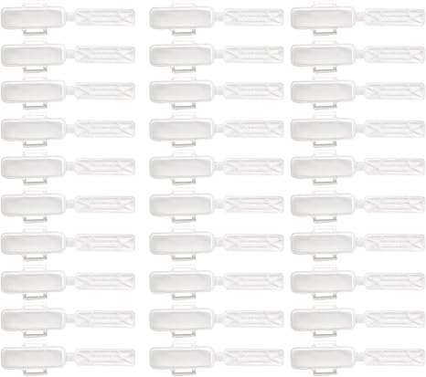 LERANXIN Cable Tags, 30 Pcs Wire Clips for Cables, White Cord Labels ...