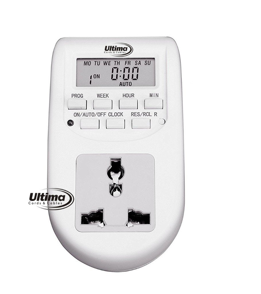 UltimaCords&Cables 230V 24x7 Digital Programmable Electronic Timer ...