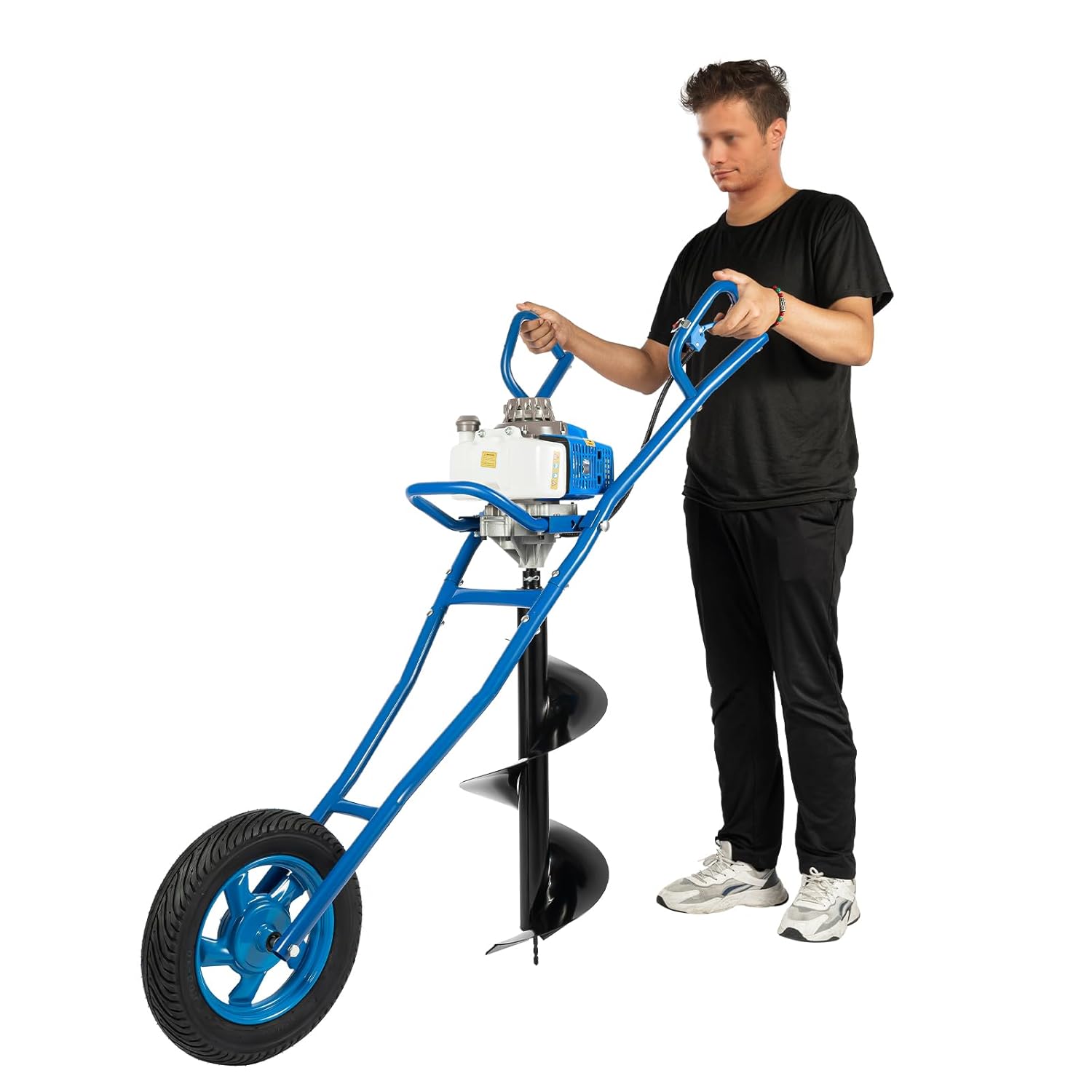 Amazon.com: Gas Powered Post Hole Digger, 63CC 3HP Earth Auger Borer ...