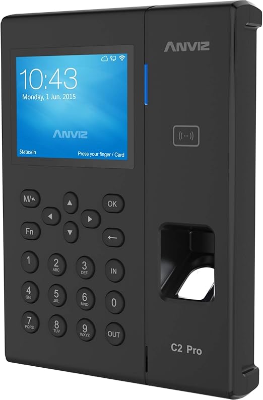 Amazon.com: ANVIZ C2 PRO Professional PoE Fingerprint & Card Terminal ...
