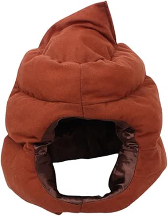 APLVFFZH Shit Shaped Hat, Poop Head Cover, Poop Cap Unique Gift Cosplay ...