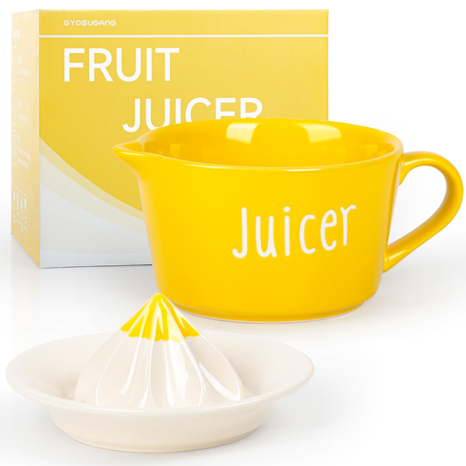 Lemon Squeezer, Ceramic Lemon Juicer Squeezer, 17oz Manual Orange ...