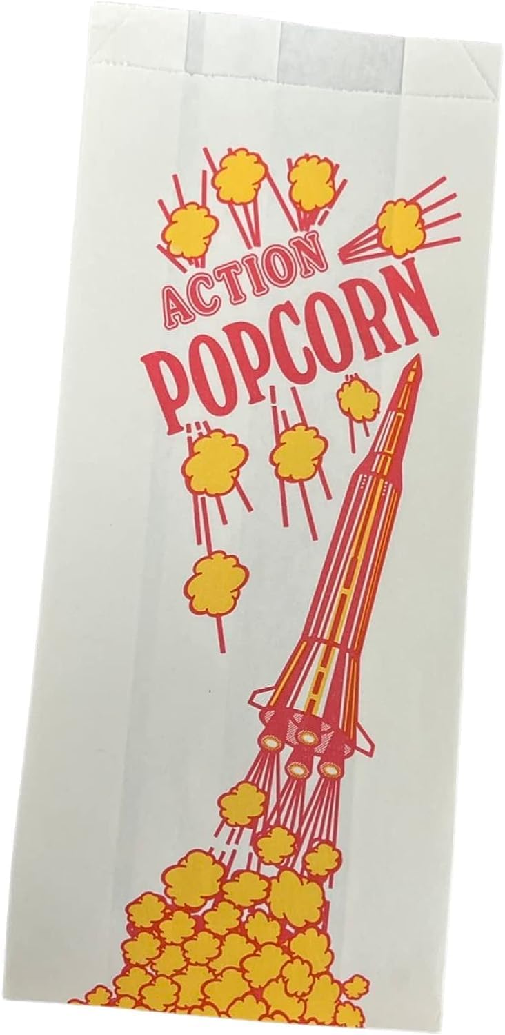 Amazon.com: 8" Kids Themed Party 1 Oz. Popcorn Bags - Great For Movie ...