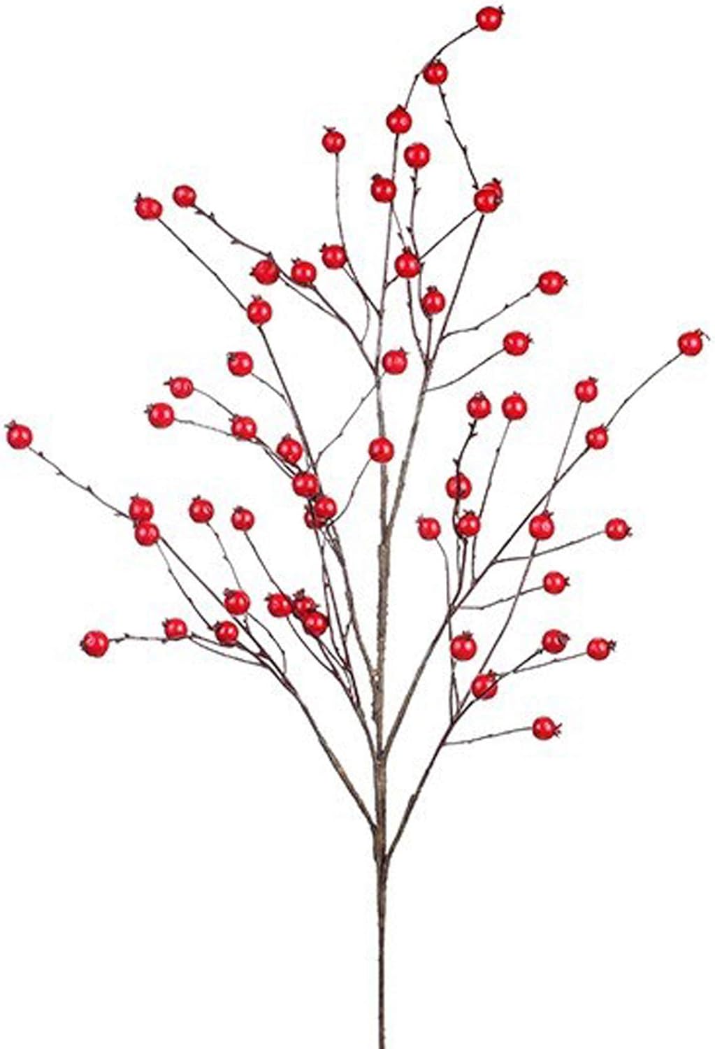 Amazon.com: Napco Imports Red Berry Branch, 1 Count, 41.5 inches ...