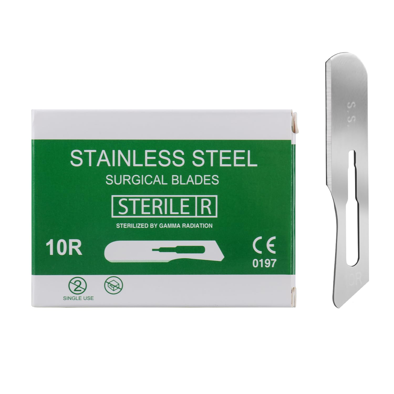 Snapklik.com : 10R Dermaplane Blade,Sterile Surgical Blades,Stainless ...