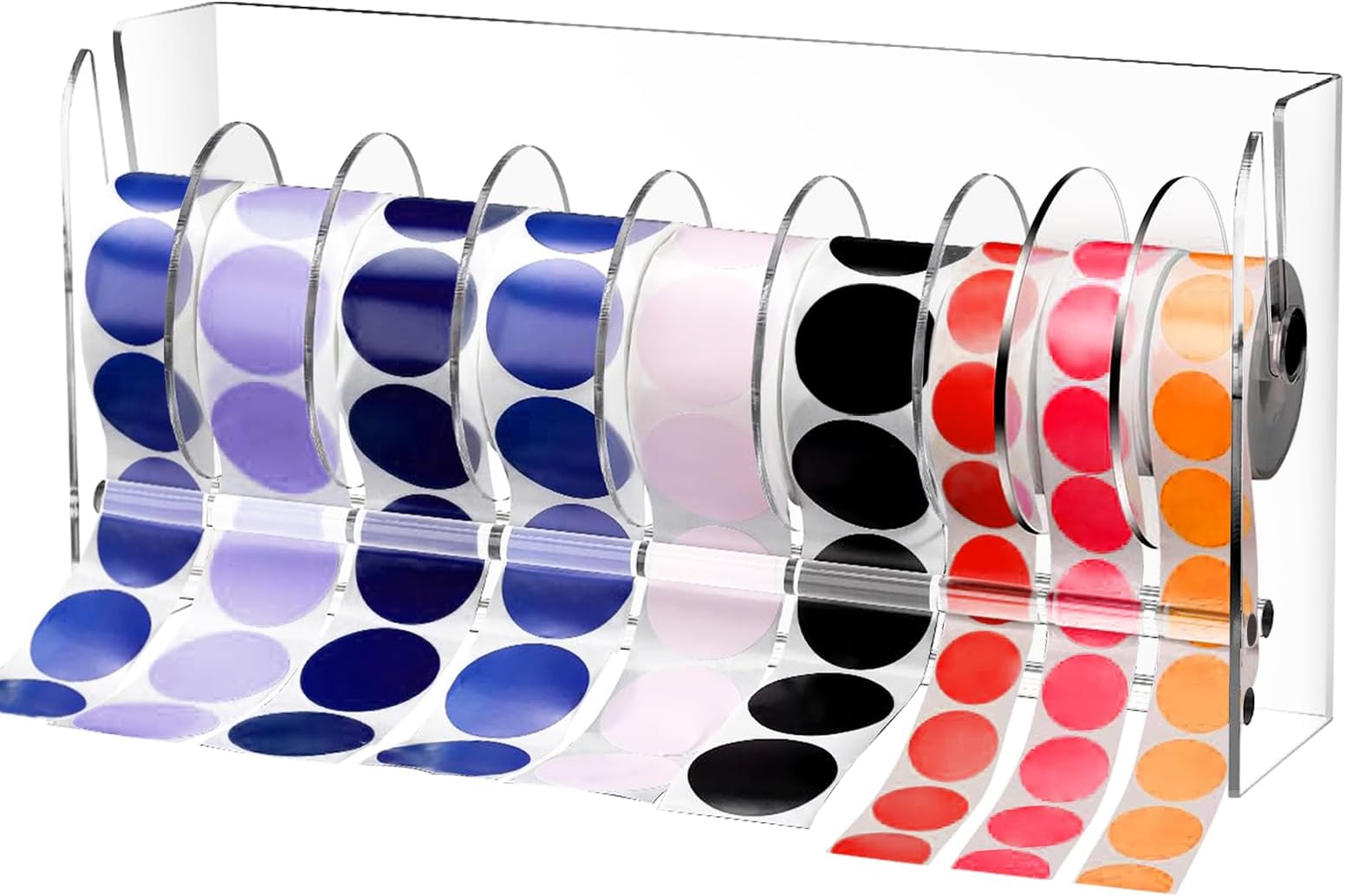 Amazon.com : Adjustable Label Dispenser 9 Disks Acrylic Sticker ...