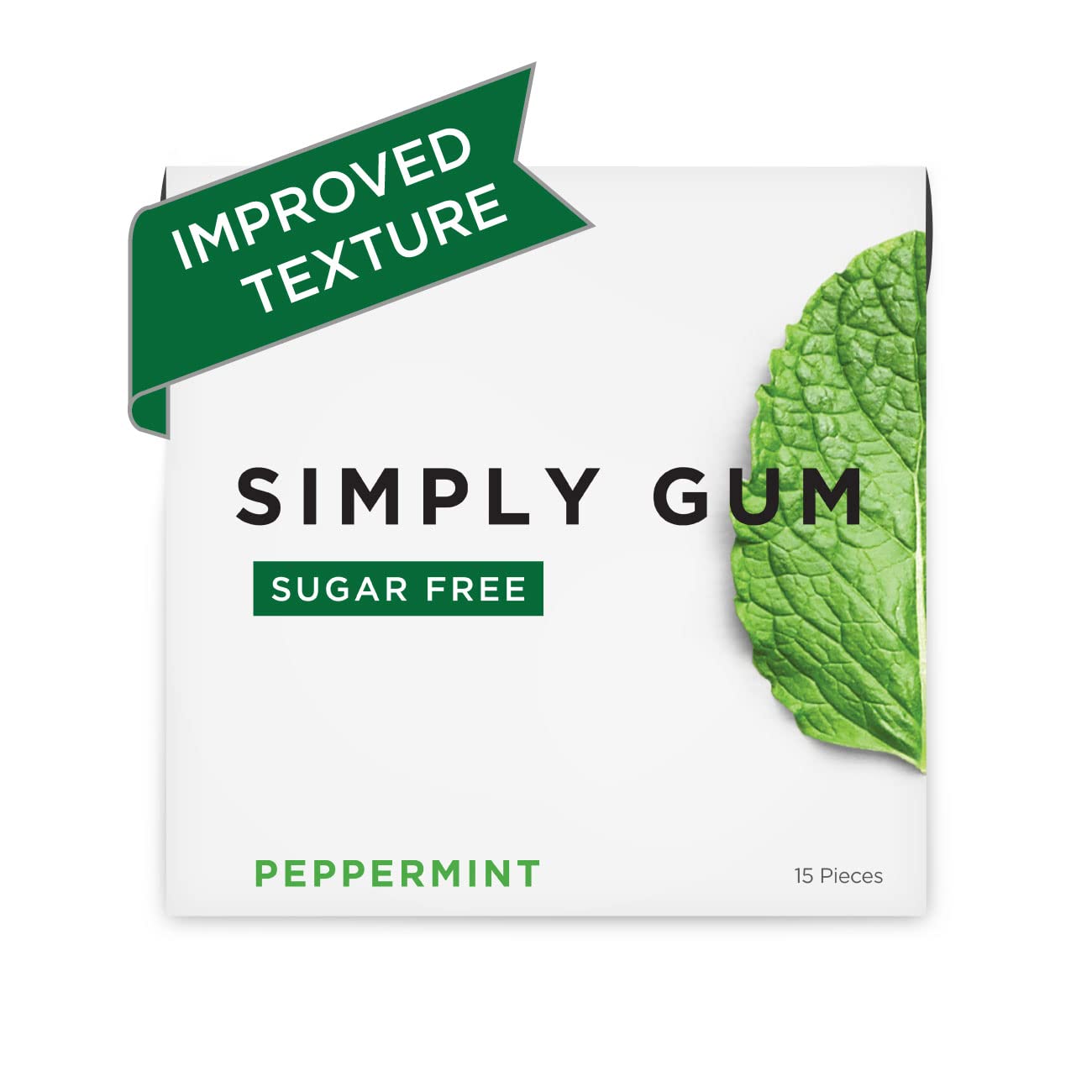 Amazon.com : Simply Gum Sugar Free Chewing Gum (Peppermint, 6 Packs ...