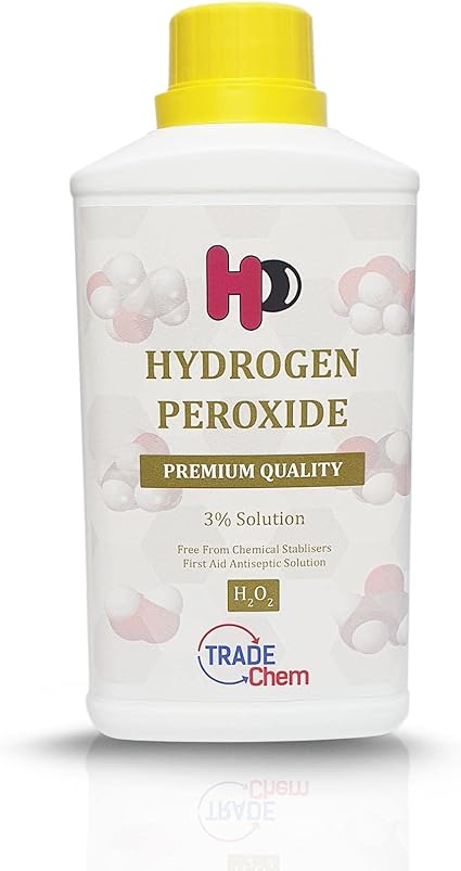 Peróxido de hidrógeno 3% HP H2O2 10 Vols (500ml) : Amazon.es: Salud y ...