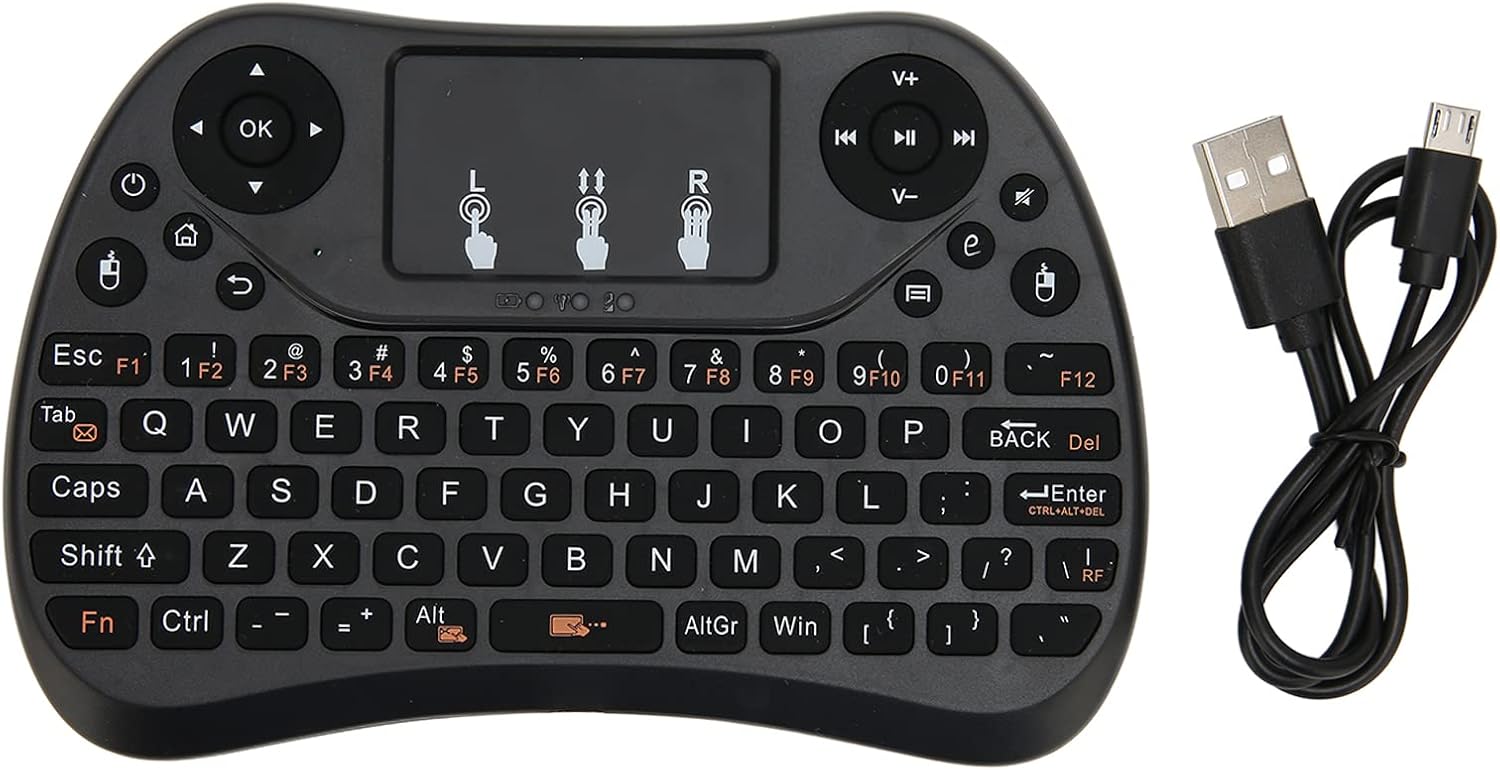 Amazon.co.jp: Mini Wireless Keyboard, Handheld Keyboard for TV Game ...
