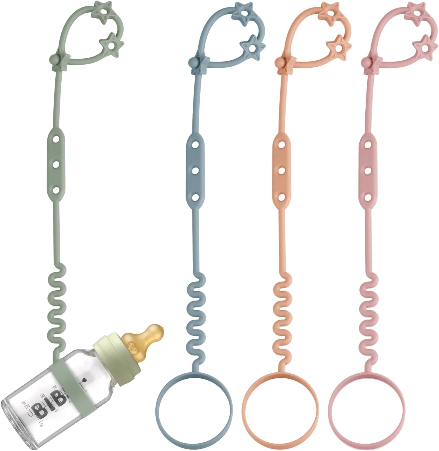 Amazon.com : Toy Safety Straps, 4 Pack Silicone Sippy Cup Straps, Sippy ...