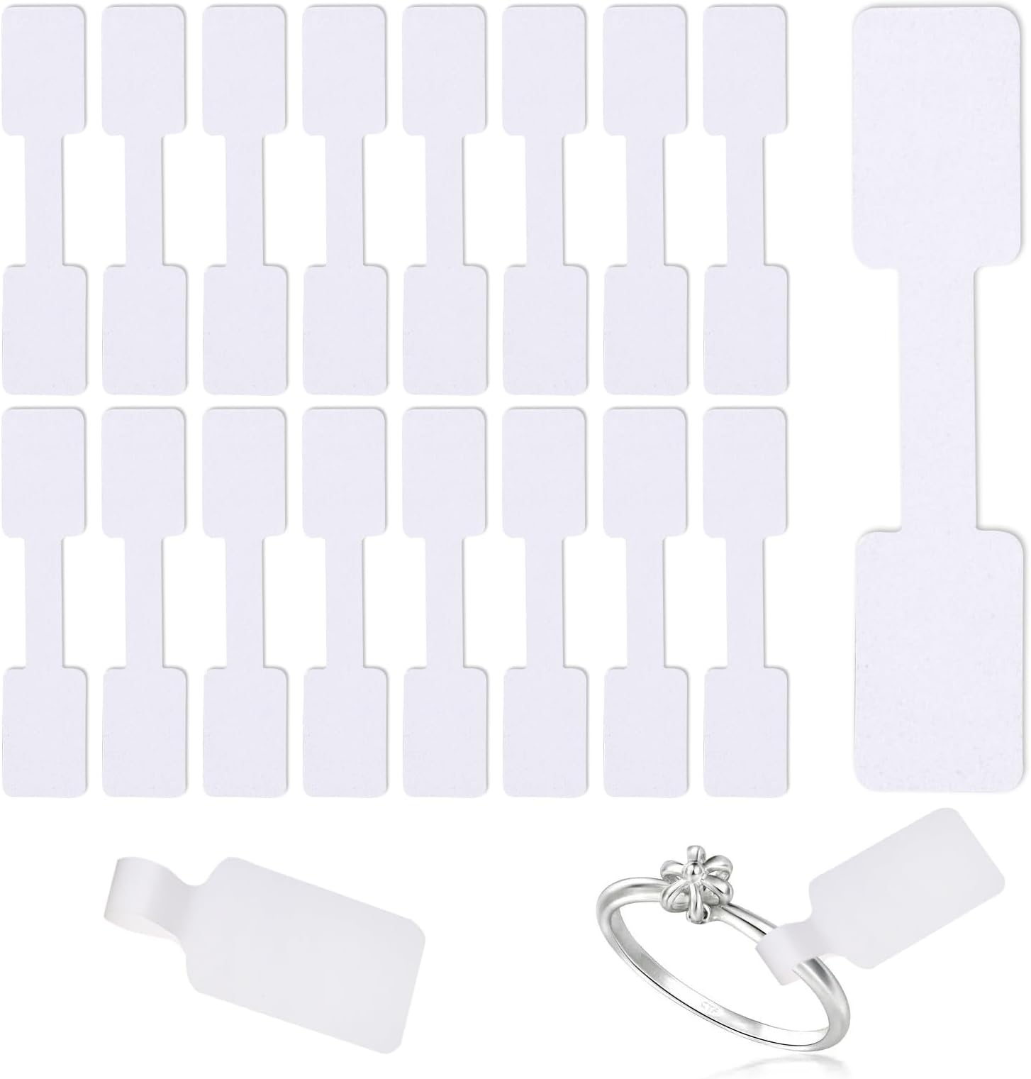 Jewelry Price Tags Stickers, 500 Pcs Blank Price Tag Stickers Hang Tags ...