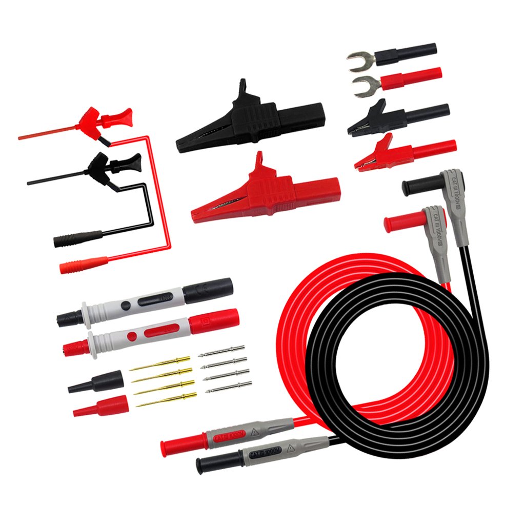 FLAWISH Multimeter Probe Test Hook Lead Probe Kit With Alligator Clip ...