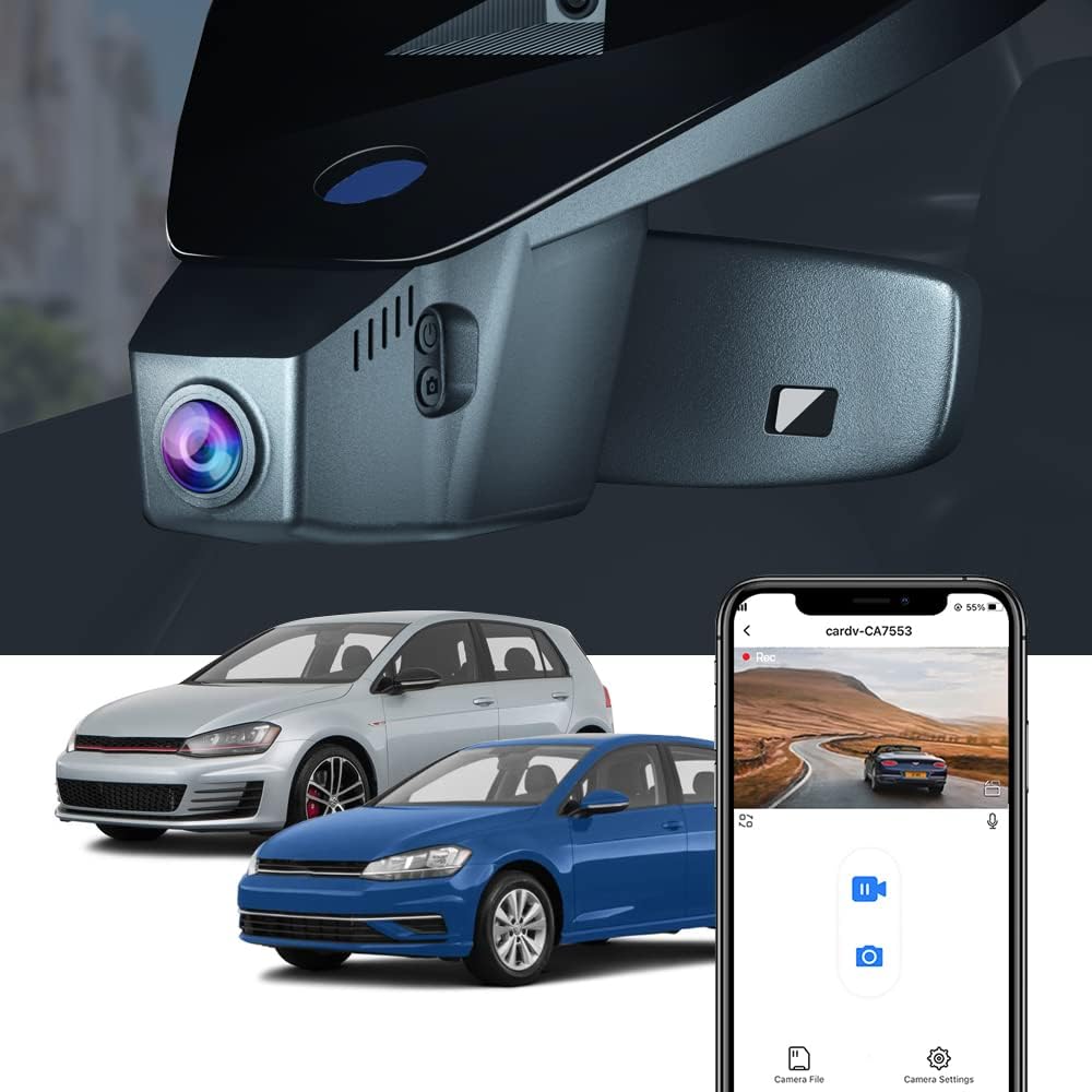 Amazon.com: Fitcamx 4K Dash Cam Suitable for Volkswagen Golf GTI, Golf ...