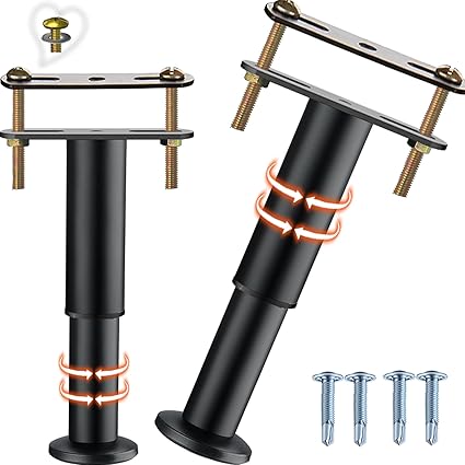 Amazon.com: FafdBinm Bed Support Legs 7-12 Inch 2-Pack,Adjustable ...
