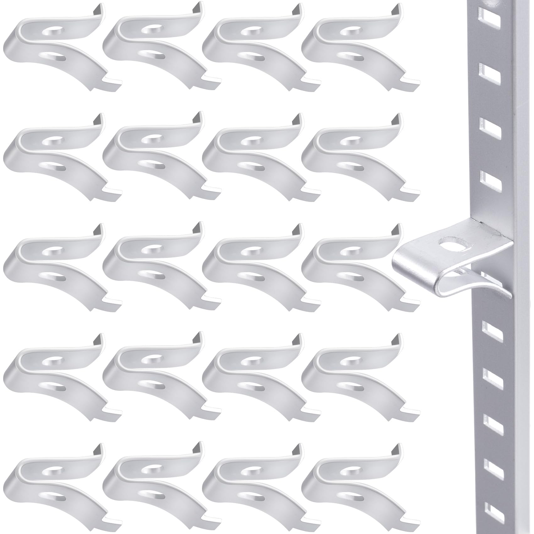 Amazon.com: OIIKI 40 Pcs Cabinet Shelf Clips, Aluminum Adjustable Shelf ...