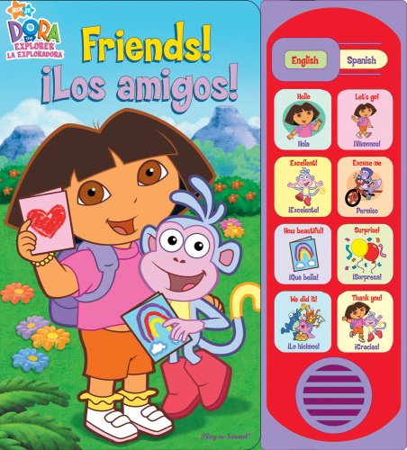 Amazon.com: Dora Friends! Los Amigos! (Little English-Spanish Sound Bk ...