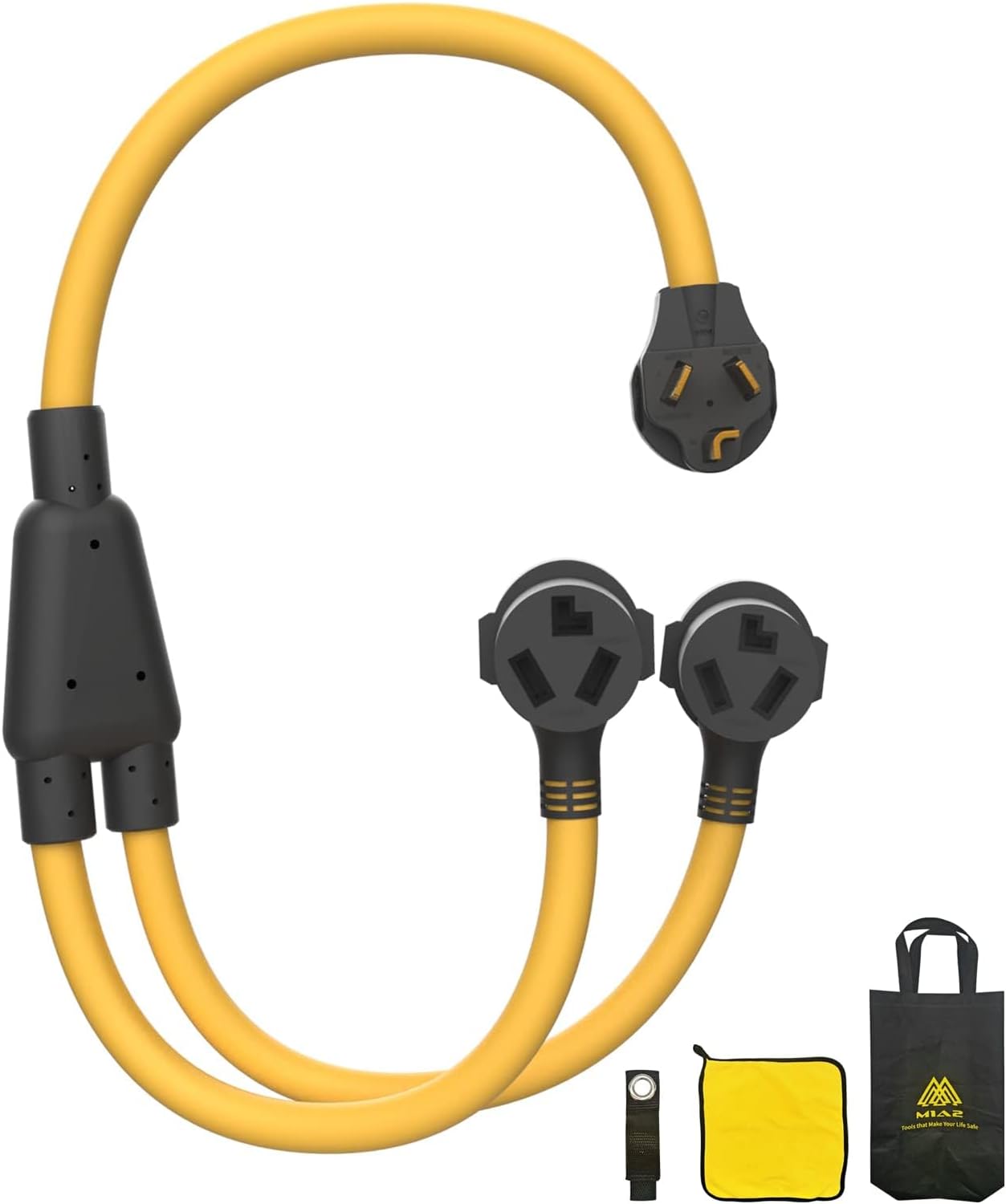 Amazon.com: 30 amp splitter 3 Prong Dryer Y Splitter L-Prong NEMA 10 ...