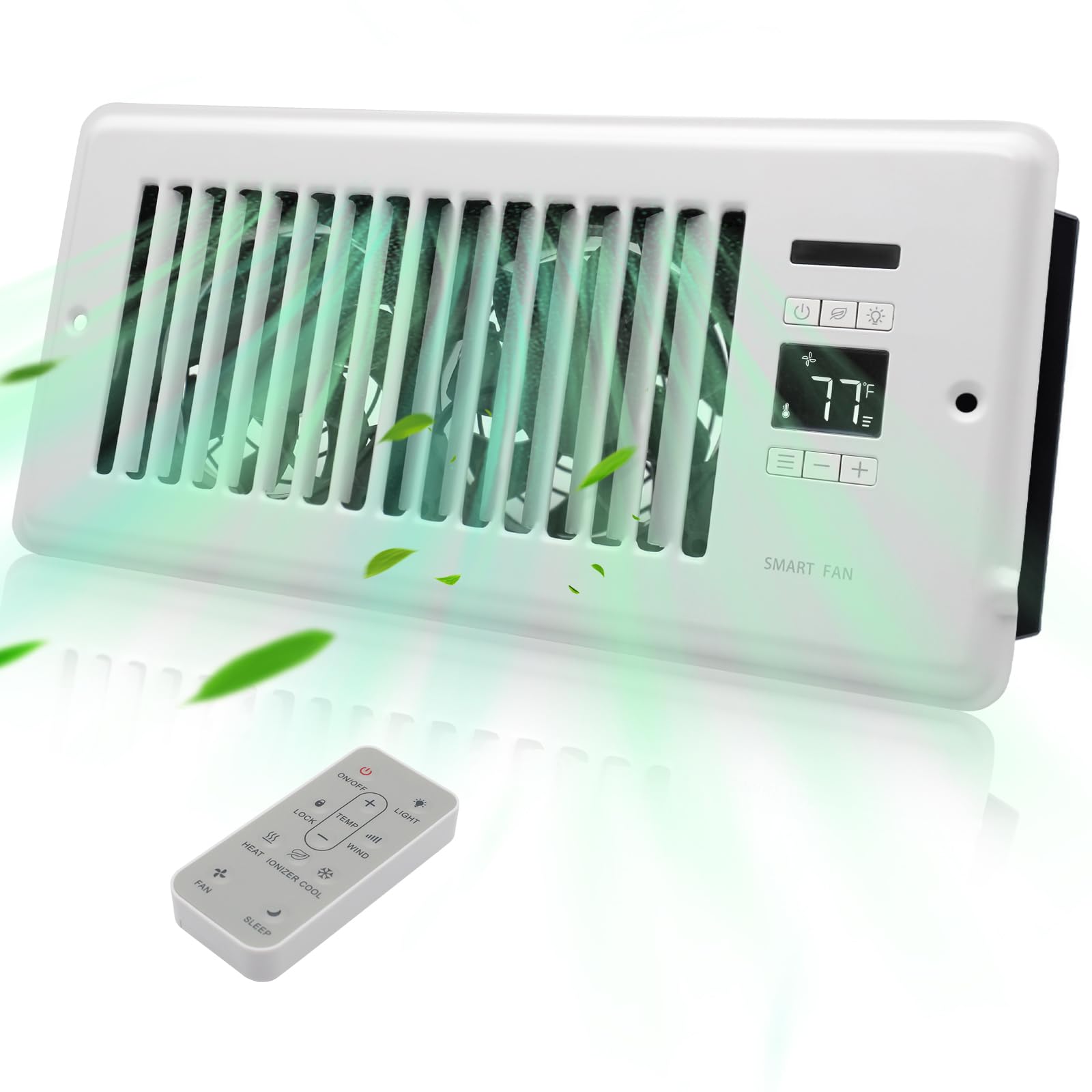 Amazon.com: SANYCASA Register Booster Fan 4" x 10" with High-Precision ...