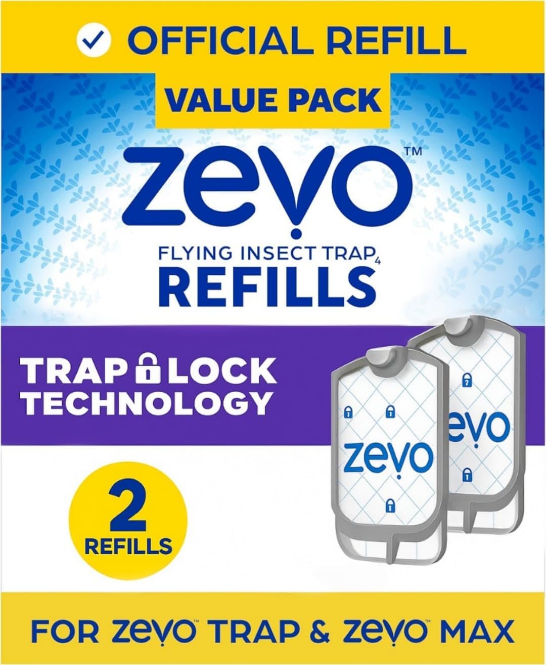 Amazon.com : Zevo Flying Insect Trap Refill Cartridges – 2 Refill ...