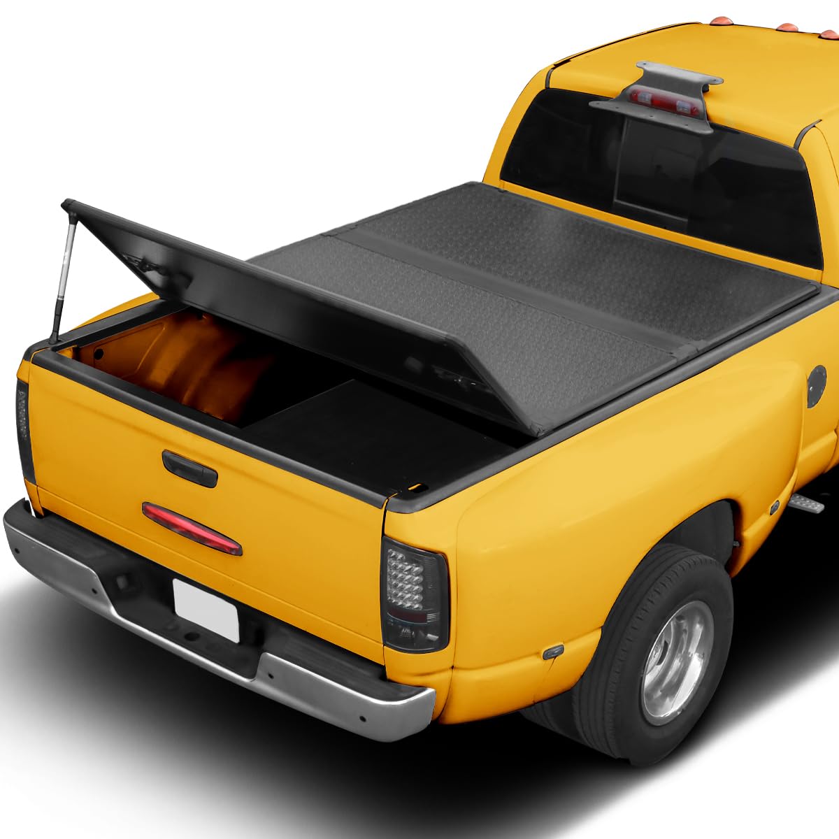 Amazon.com: D SOLUTIONS Tri-Fold Truck Bed Cover Hard Tonneau Cover ...