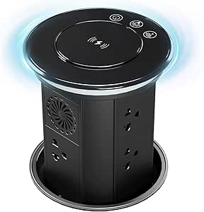 Pop Up Outlet for Countertop with 15W Wireless Charger & Remote Control ...
