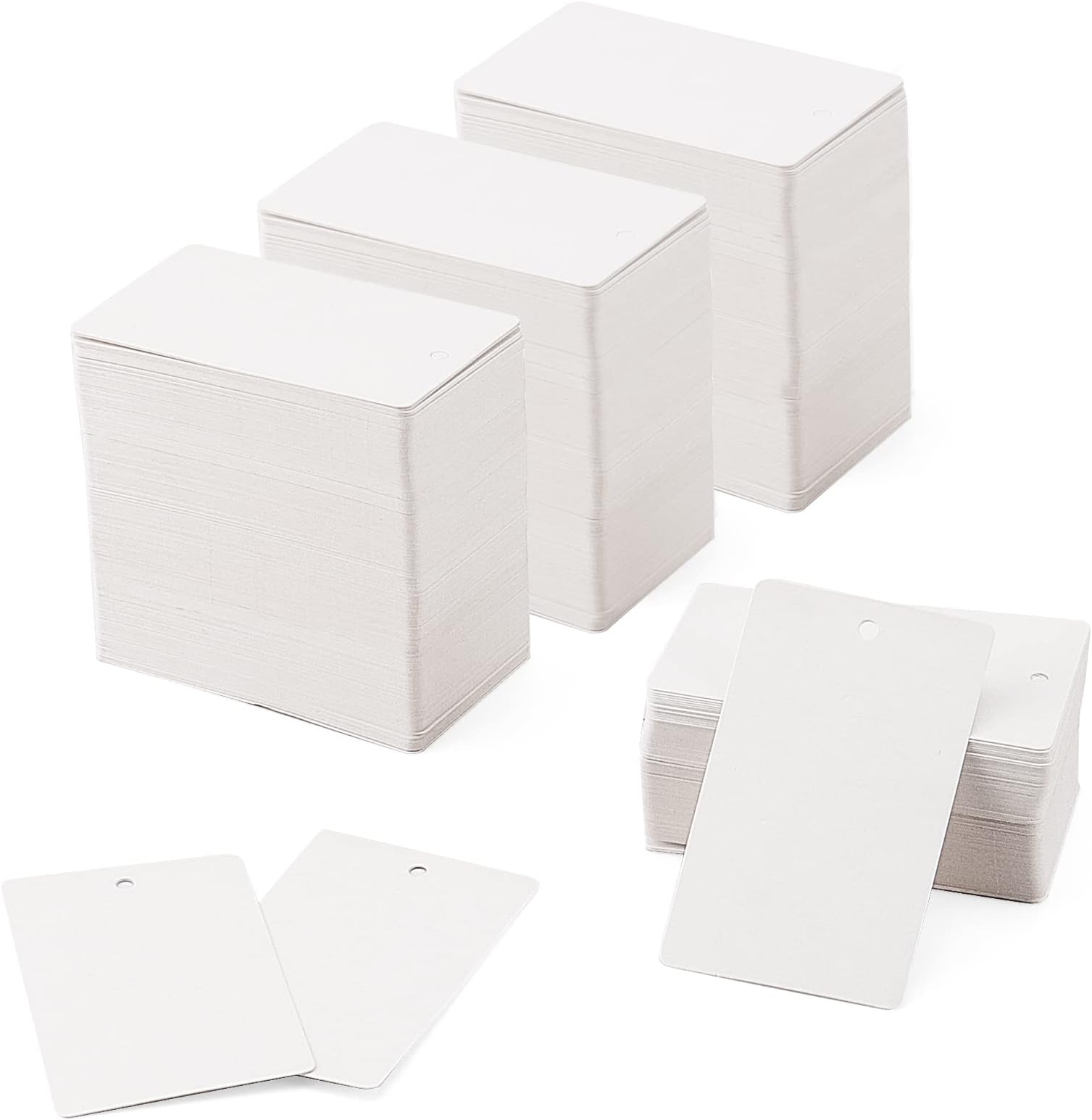 Amazon.com : 500-Pack Hang Tags with String Attached and Fasteners ...