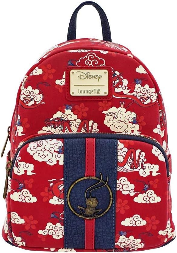 Amazon.com | Loungefly x Disney Mulan Mushu Cloud Mini Backpack (One ...